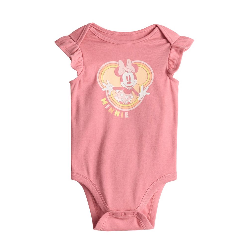 Disney's Minnie Mouse Baby Girl Ruffled Bodysuit by Jumping Beans®