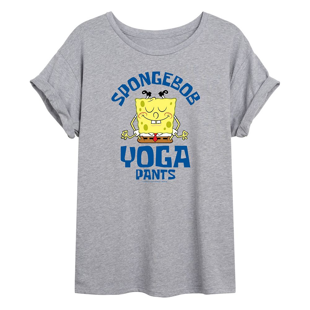 Junior's SpongeBob SquarePants Yoga Oversize Tee