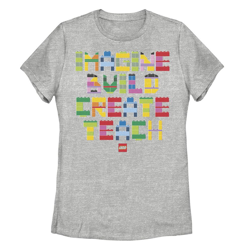 Juniors' Lego: Iconic "Imagine, Build, Create, Teach" Graphic Tee