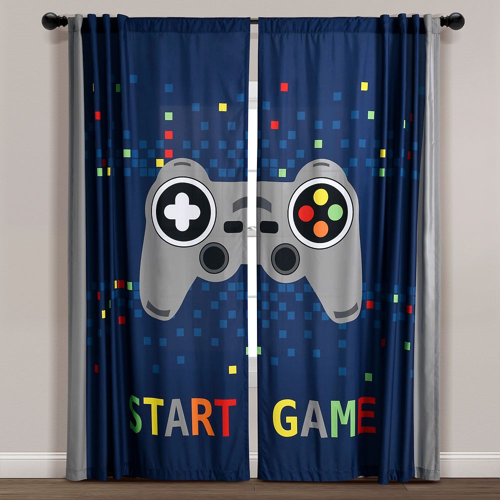 Lush Decor Video Games Window Curtain Panels