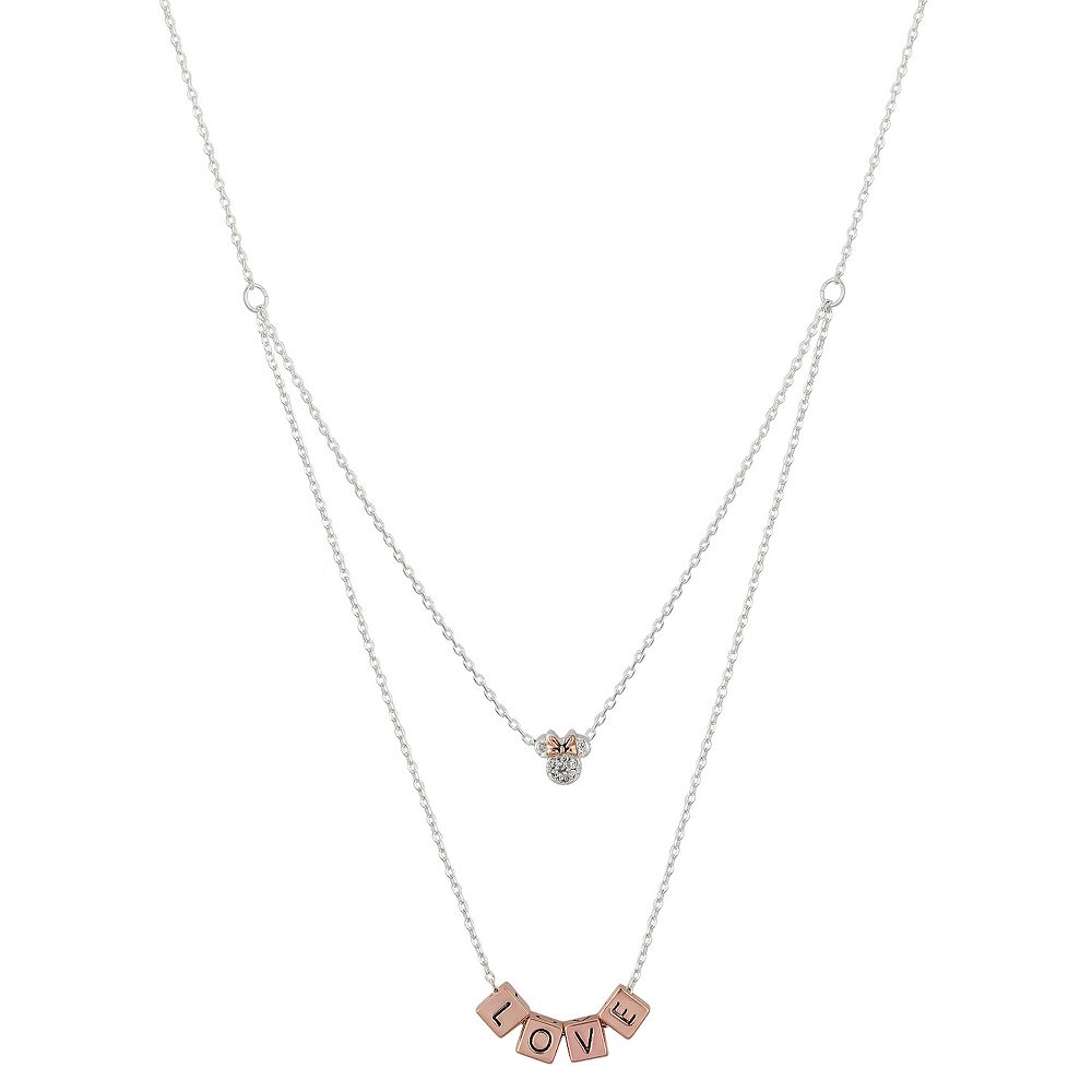 Disney's Minnie Mouse Two-Tone 14k Rose Gold & Fine Silver Plated Cubic ...