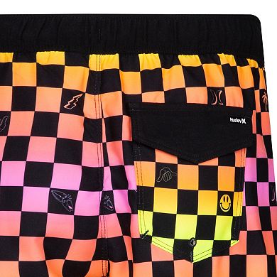 Boys 8-20 Hurley Character Check Pull On Swim Trunks