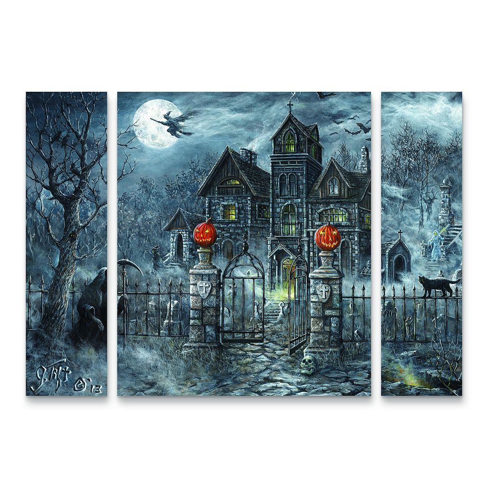 Trademark Fine Art Jeff Tift Uninvited Guest 3-piece Multi Panel Art Set