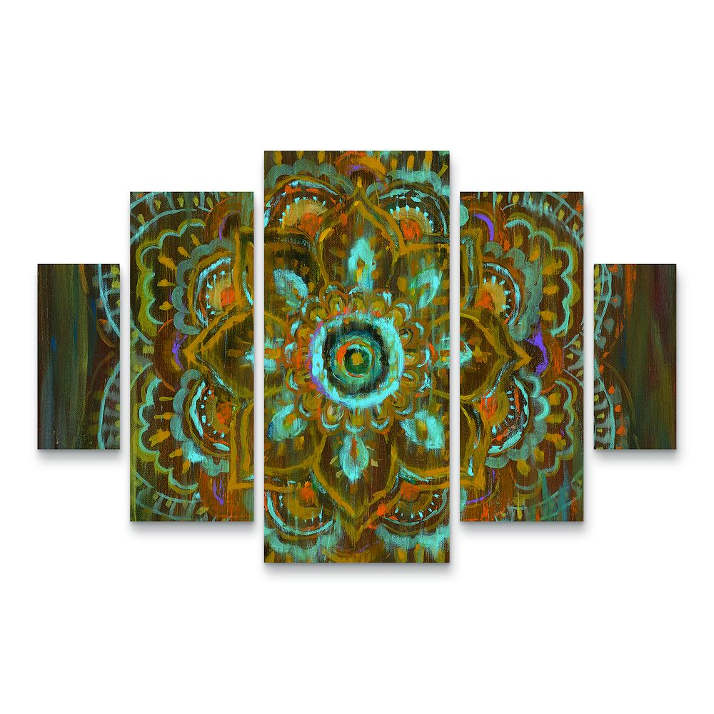 Bombay Bohemian Canvas Wall Art 5-piece Set