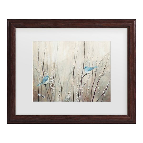 Pretty Blue Birds Framed Wall Art