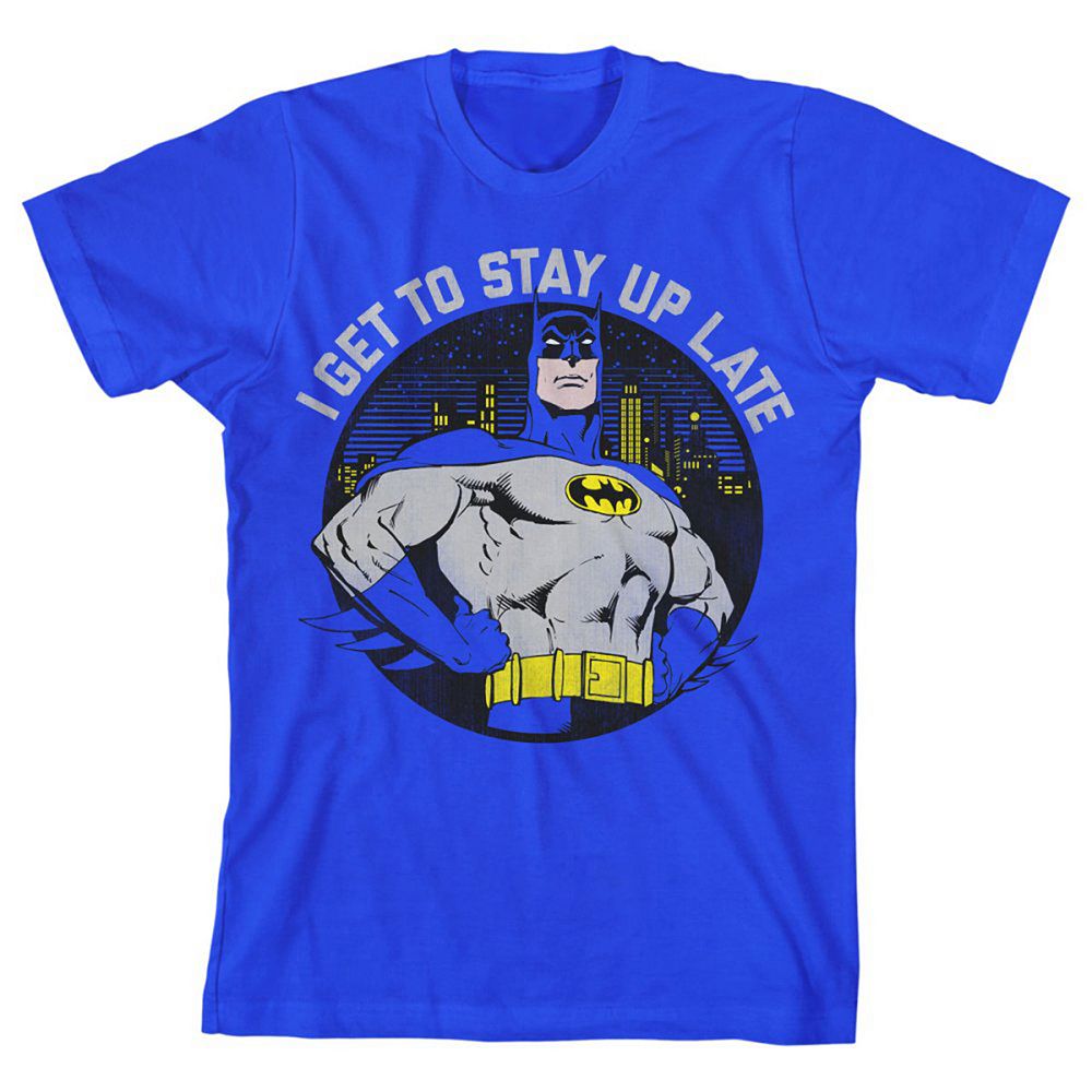 Boys 8-20 DC Comics Batman I Get Stay Up Graphic Tee