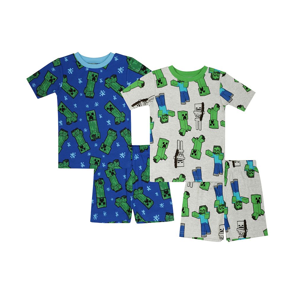 Boys 6-12 Minecraft Tops & Bottoms Pajama Set