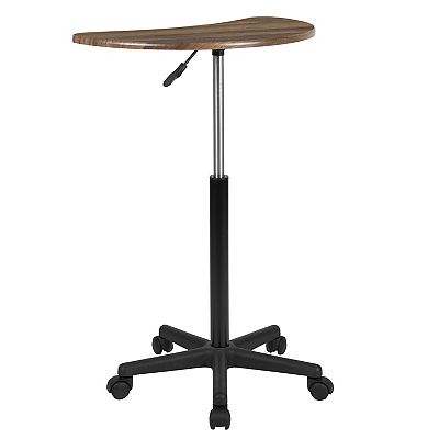 Flash furniture sit to stand mobile laptop computer desk store