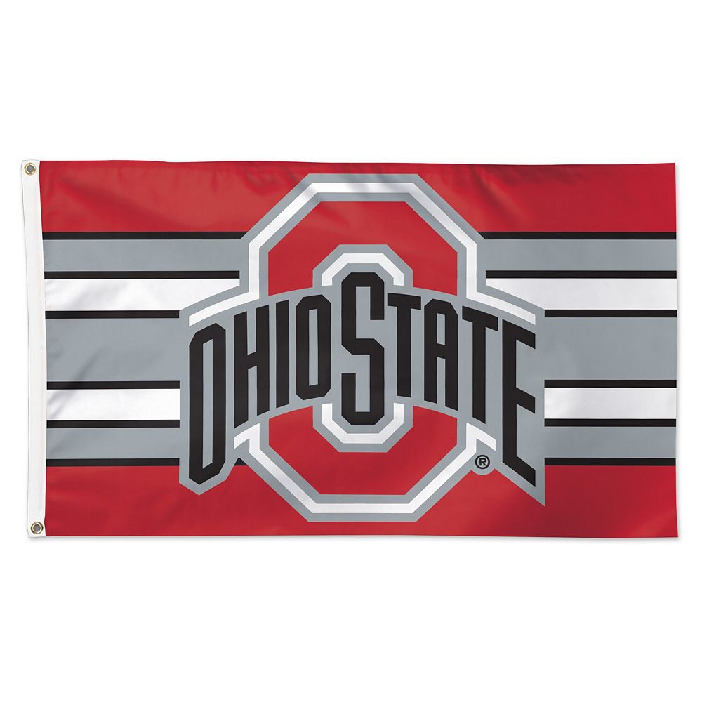 WinCraft Ohio State Buckeyes 3' x 5' Horizontal Stripe Deluxe Single ...