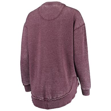 Women's Pressbox Maroon Virginia Tech Hokies Vintage Wash Pullover ...