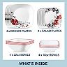 Corelle Chelsea Rose 16-pc. Dinnerware Set