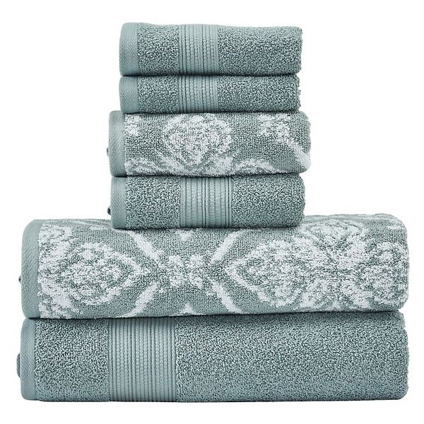 Modern Threads 6-Piece Amaris Jacquard Towel Set Modern Threads 6-Piece Amaris Jacquard Towel Set