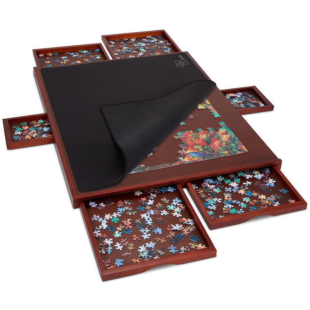 Jumbl 1500-Piece Puzzle Board - 27 x 35" Wooden Puzzle Board with 6 ...