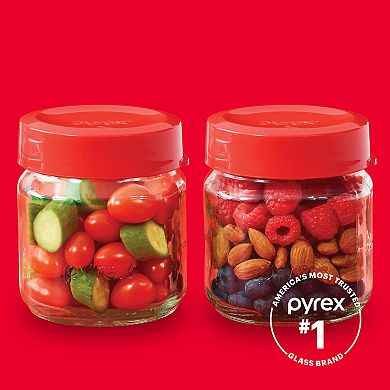 Pyrex Beyond Jars 16-oz. Glass Snack Jar Set
