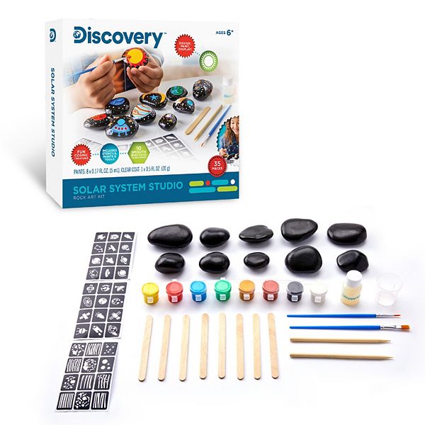 Discovery Kids Solar System Rock Art Studio STEM Learning Activity Set