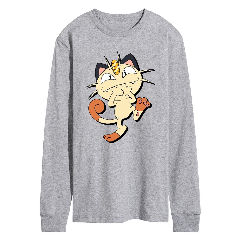 Men's Pokémon Meowth Long Sleeve Tee