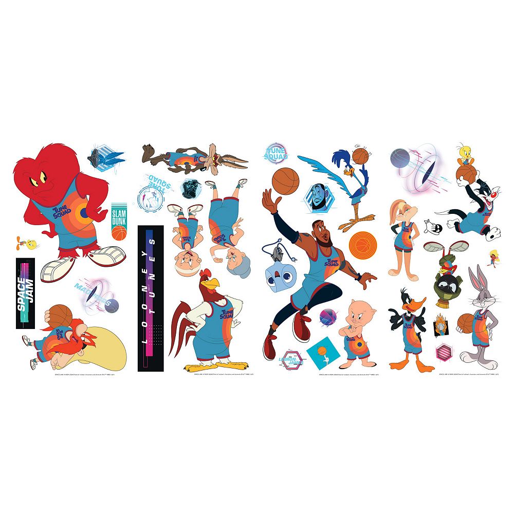 RoomMates Space Jam Peel & Stick Wall Decal 34-piece Set