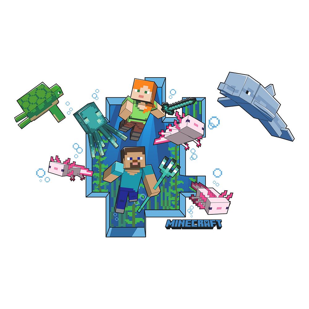 RoomMates Minecraft Peel & Stick Giant Wall Decal