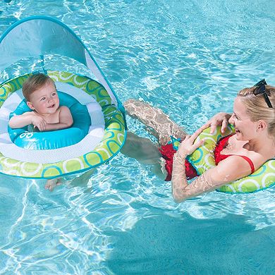 Swimways 9 to 24 Months Mommy and Me Baby Spring Float with Canopy and ...