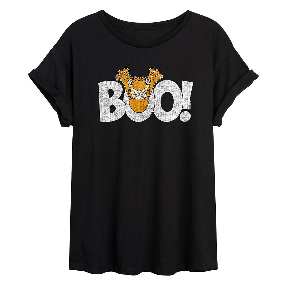 Juniors' Garfield "Boo" Oversized Graphic Tee