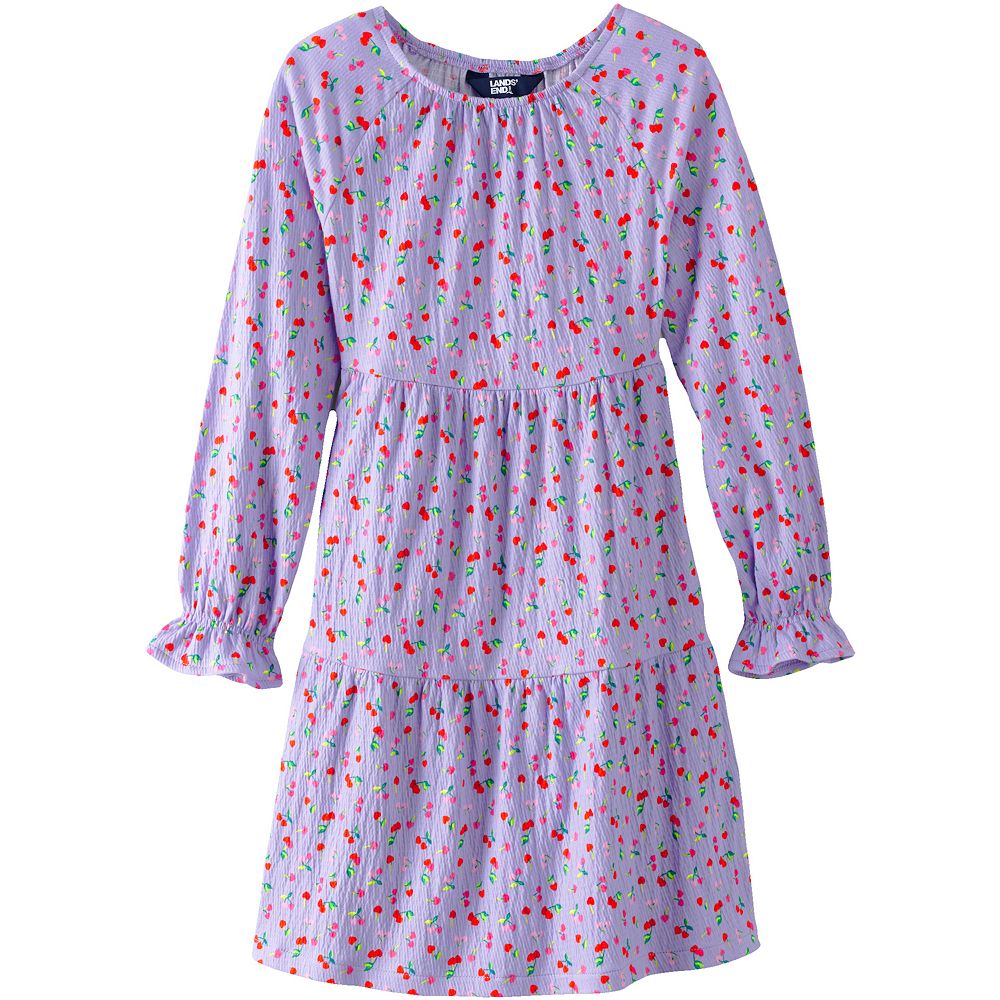 Girls 2-20 Lands' End Velvet Dress