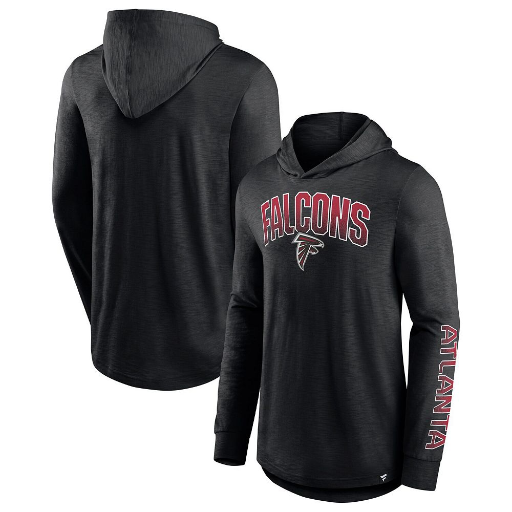 Men's Fanatics Branded Black Atlanta Falcons Front Runner Pullover Hoodie