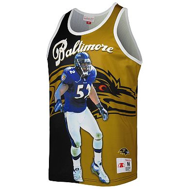 Men's Mitchell & Ness Ray Lewis Black/Gold Baltimore Ravens Retired ...