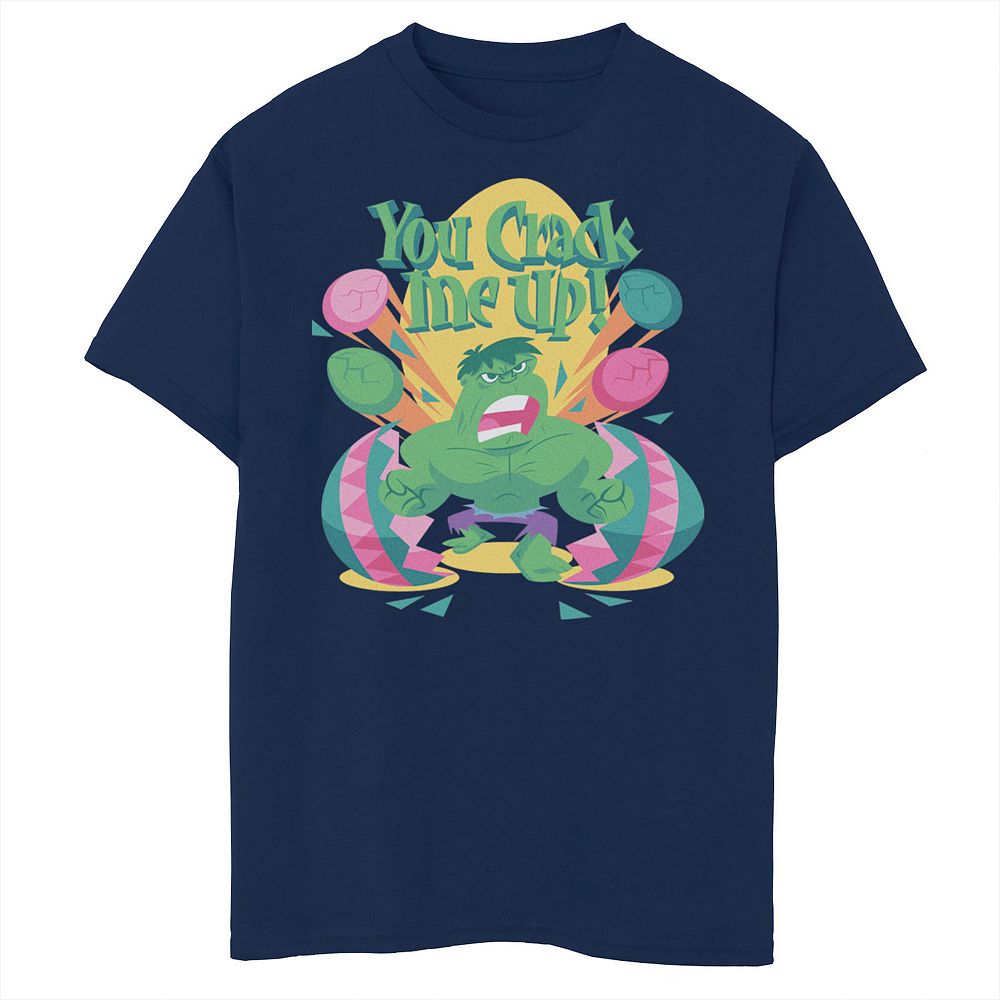 Boys 8-20 Marvel Easter Hulk You Crack Me Up Tee