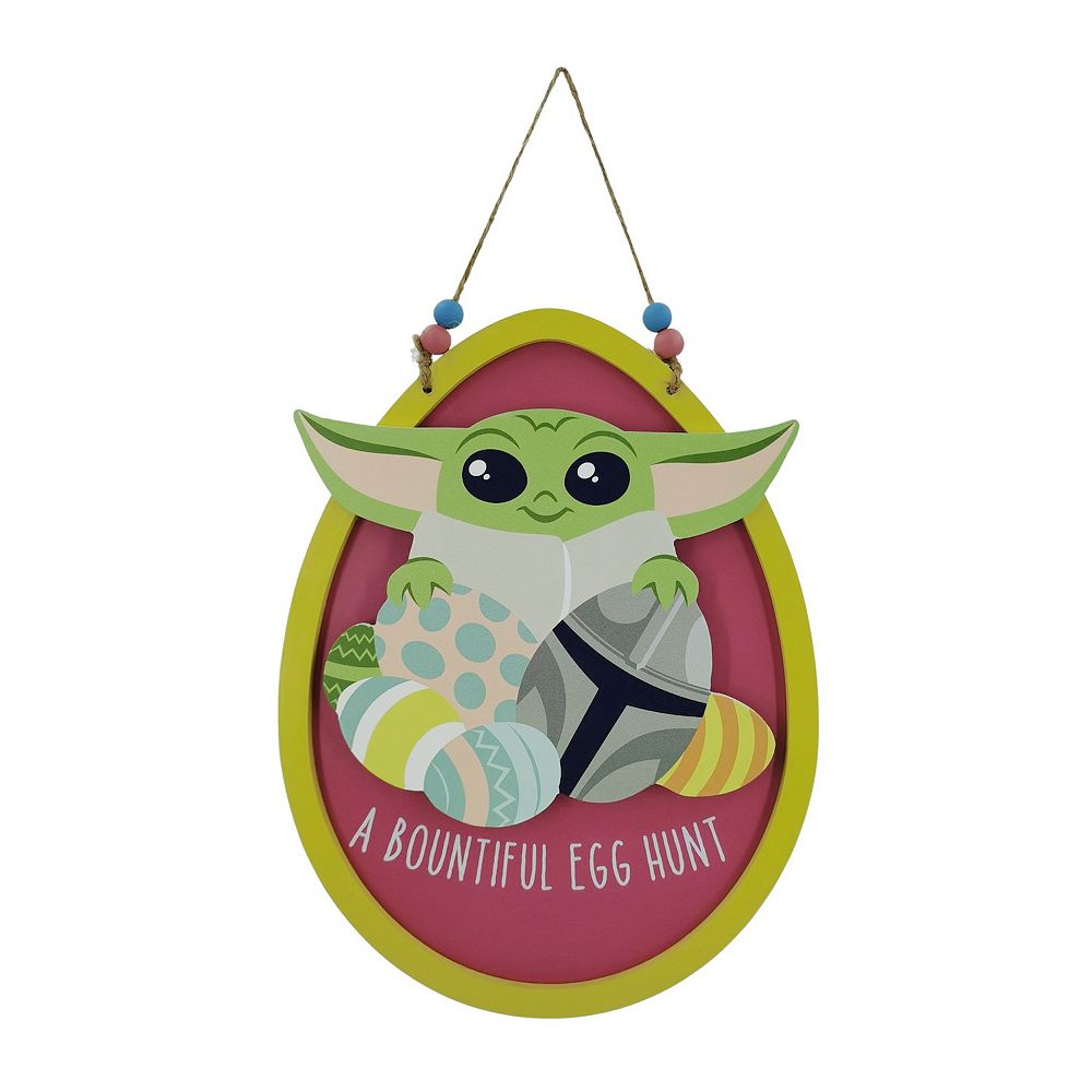 Disney's Star Wars The Mandalorian Grogu Easter Wall Decor