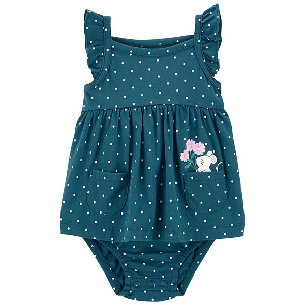 Baby & Toddler Girl Carter's Polka Dot Sunsuit