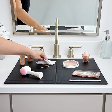 GloTech Travel LED Mirror & Beauty Mat Set