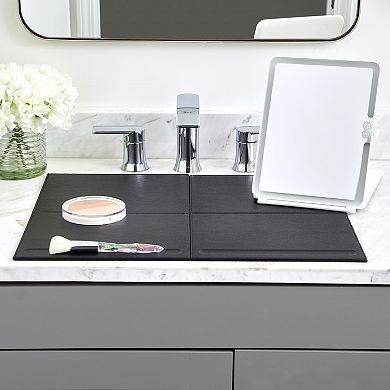 GloTech Travel LED Mirror & Beauty Mat Set