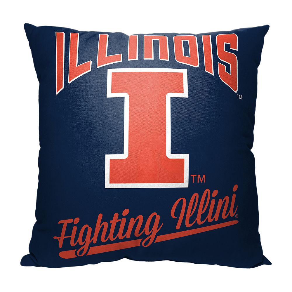 Illinois Fighting Illini Alumni Throw Pillow