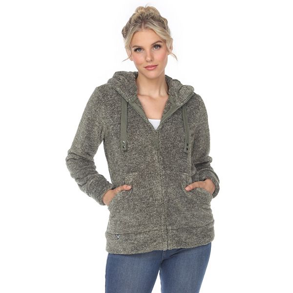Women's White Mark Sherpa Hoodie