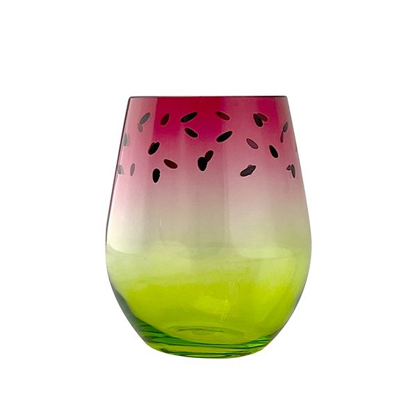 Celebrate Together™ Summer Watermelon Plastic Stemless Wine Glass