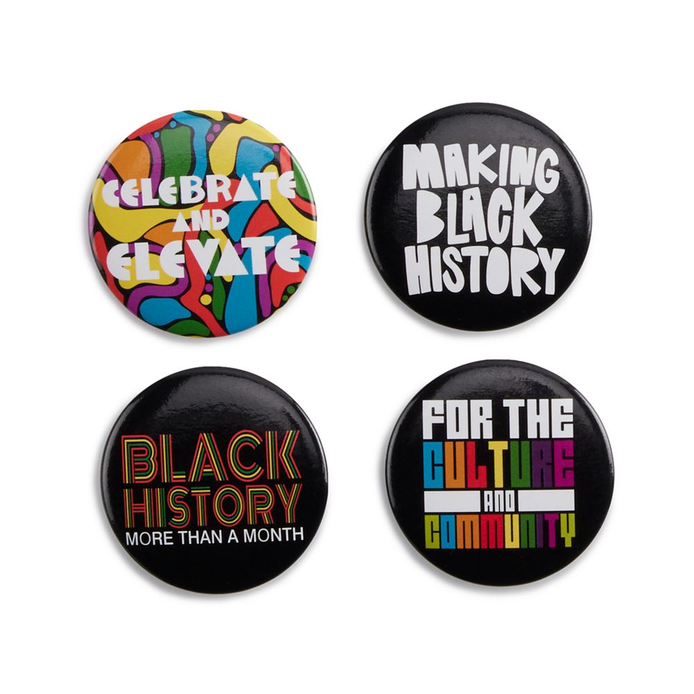 Bioworld 4-pk Black History Month Button Set