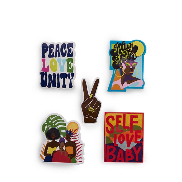 Bioworld 5-pk. Peace Love Unity Vinyl Stickers