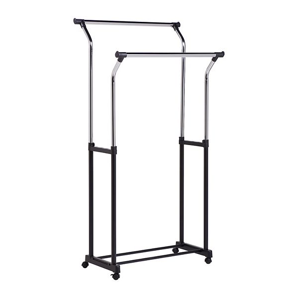 Honey-Can-Do Heavy Duty Double Hanging Garment Rack Honey-Can-Do Heavy Duty Double Hanging Garment Rack