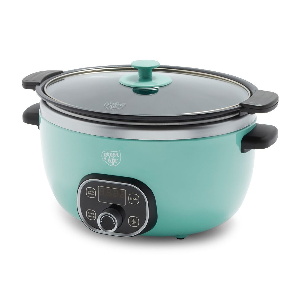 GreenLife Cook Duo Programmable 6-qt. PFAS-Free Ceramic Nonstick Slow ...
