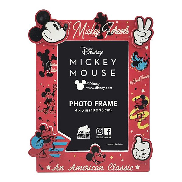 Disney Mickey Mouse Boxed 4" x 6" Resin Photo Frame