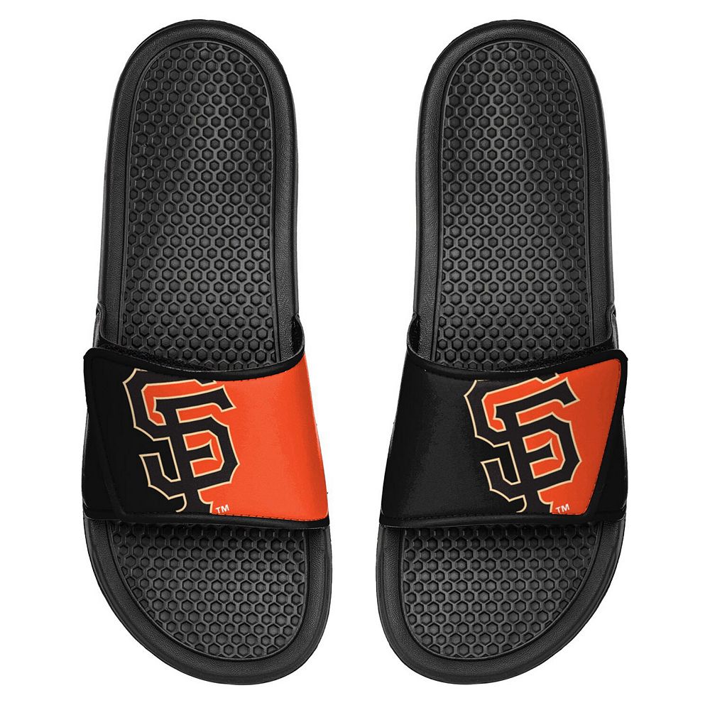 Youth FOCO San Francisco Giants Colorblock Big Logo Legacy Slide Sandals