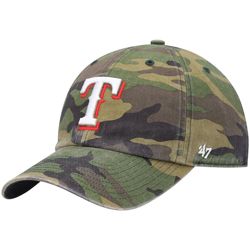 Men's '47 Camo Texas Rangers Clean Up Adjustable Hat