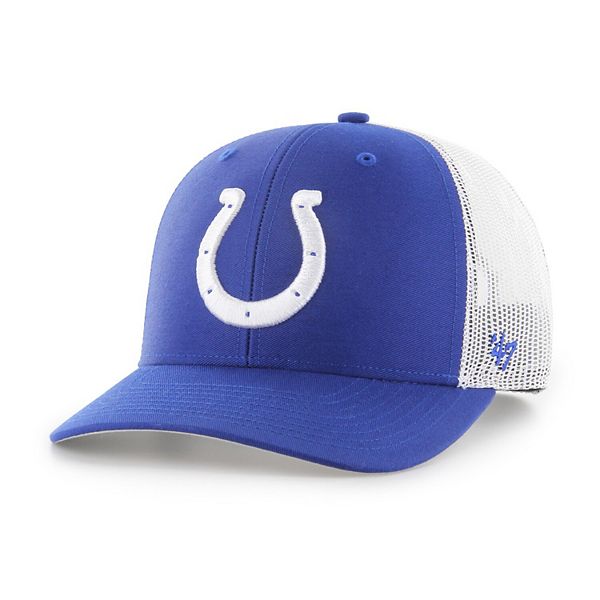 Youth '47 Royal/White Indianapolis Colts Trucker Snapback Hat