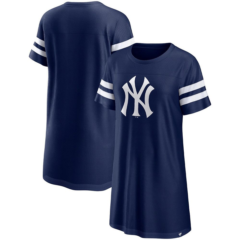 Women's Fanatics Branded Navy New York Yankees Iconic Mesh Dress