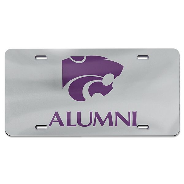 WinCraft Silver Kansas State Wildcats Alumni Laser Cut Acrylic License ...