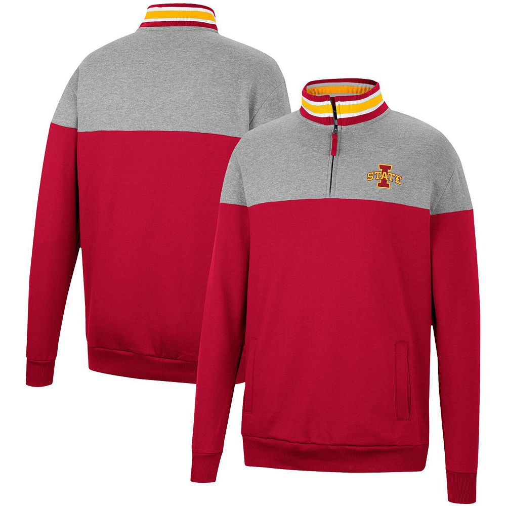 Men's Colosseum Heathered Gray/Cardinal Iowa State Cyclones Be the Ball ...