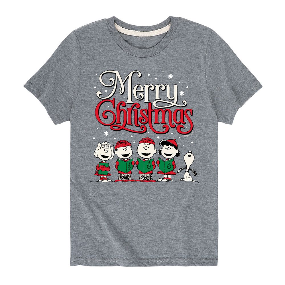 Boys 8-20 Peanuts Merry Christmas Choir Graphic Tee