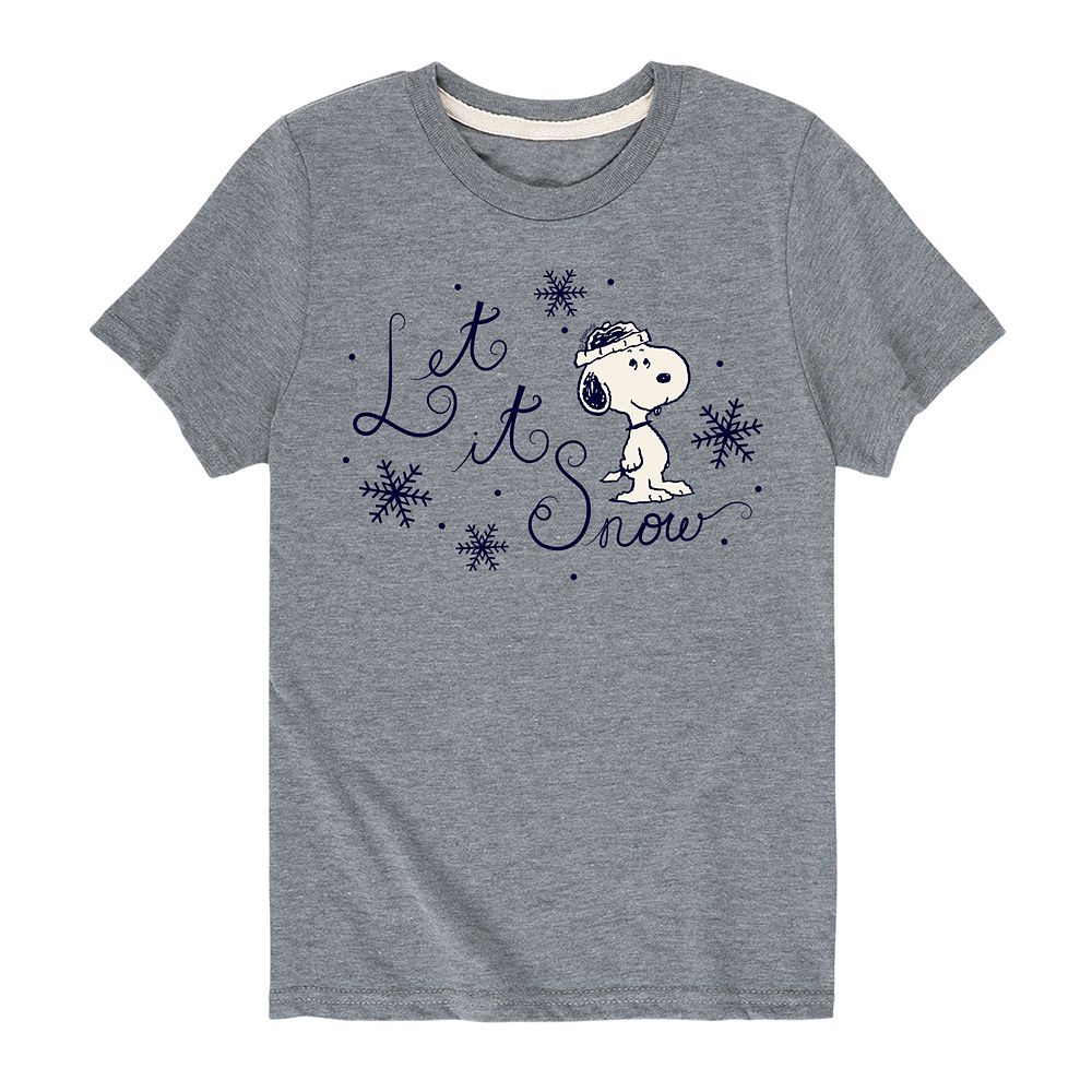 Boys 8-20 Peanuts Let It Snow Snoopy Tee