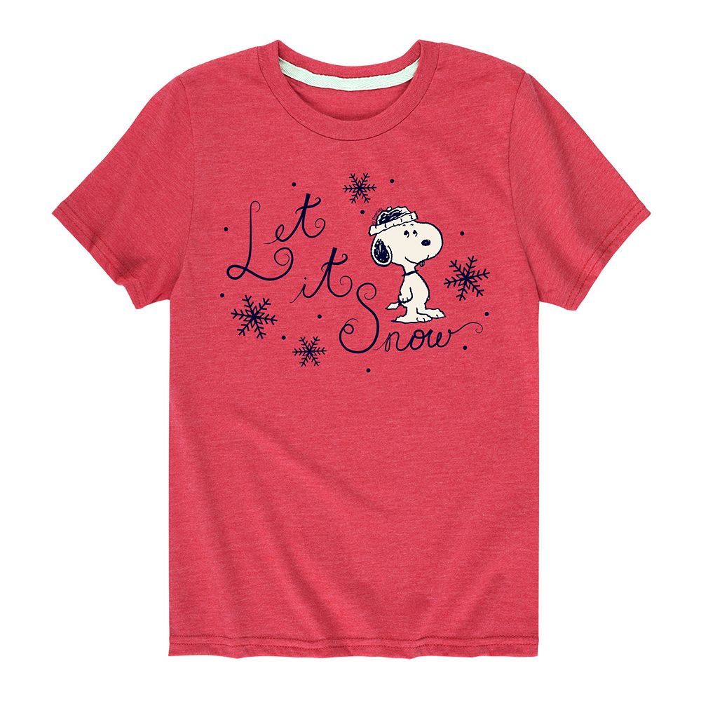 Boys 8-20 Peanuts Let It Snow Snoopy Tee