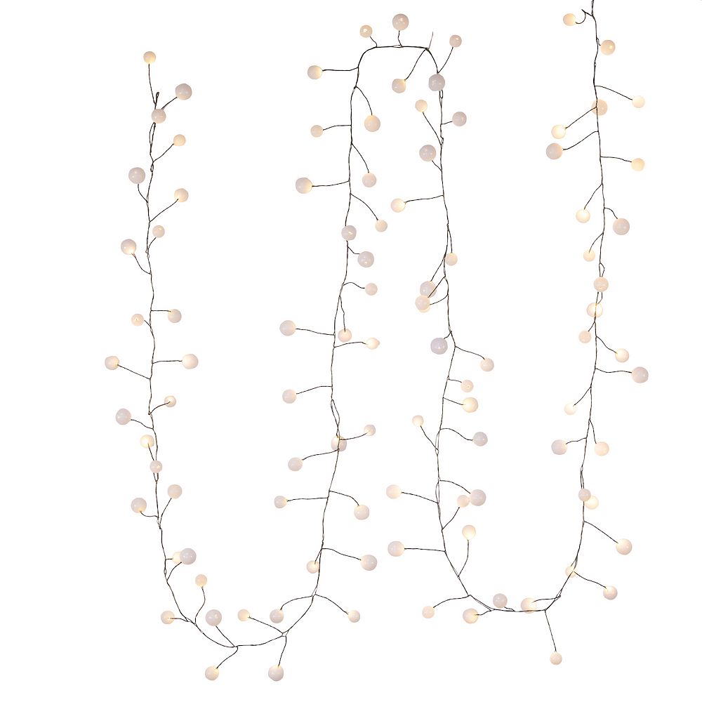 Kurt Adler 100-Light Multicolored LED Bead Cluster String Light Garland